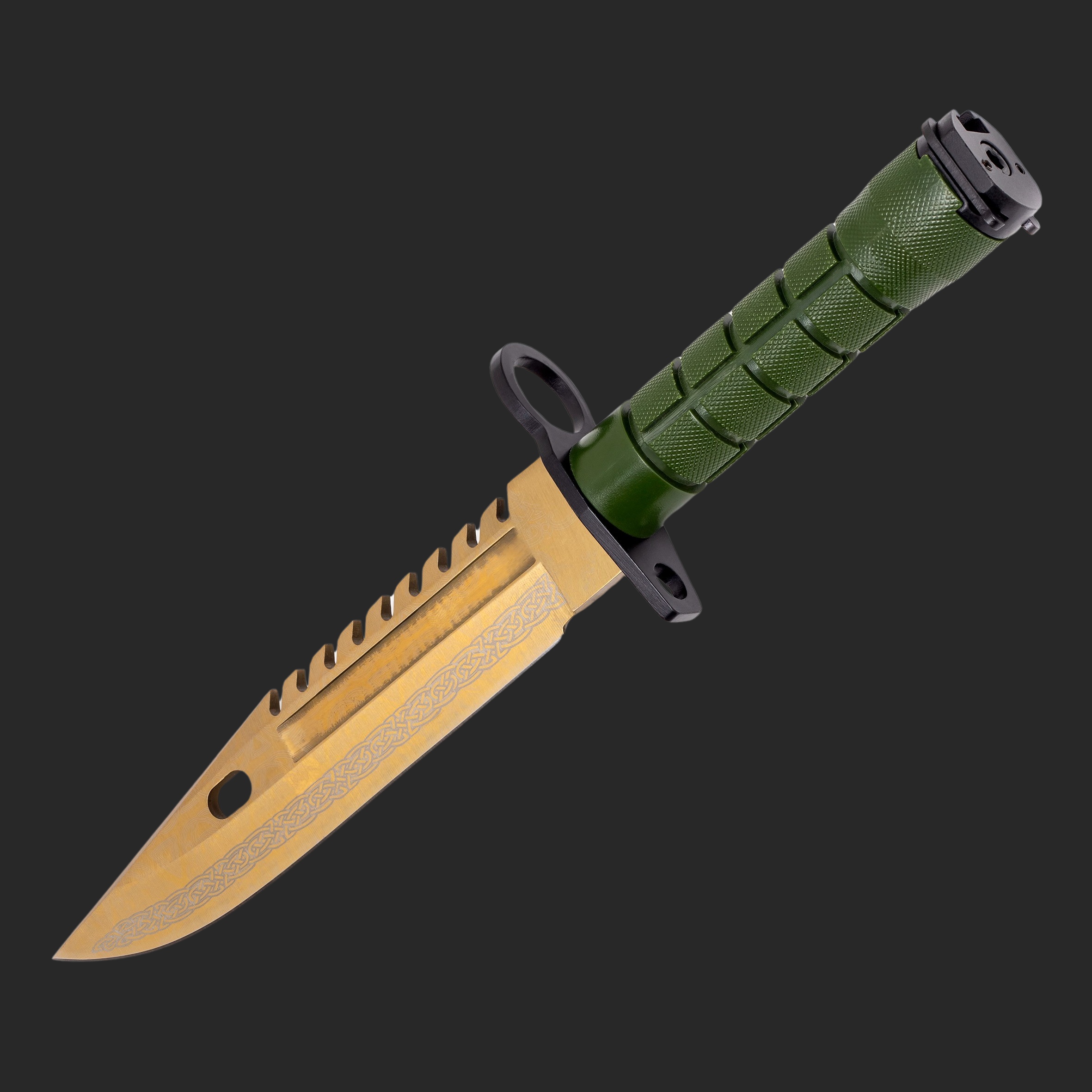 M9 Bayonet Lore Green | Real CS2 custom made IRL by LootKnife